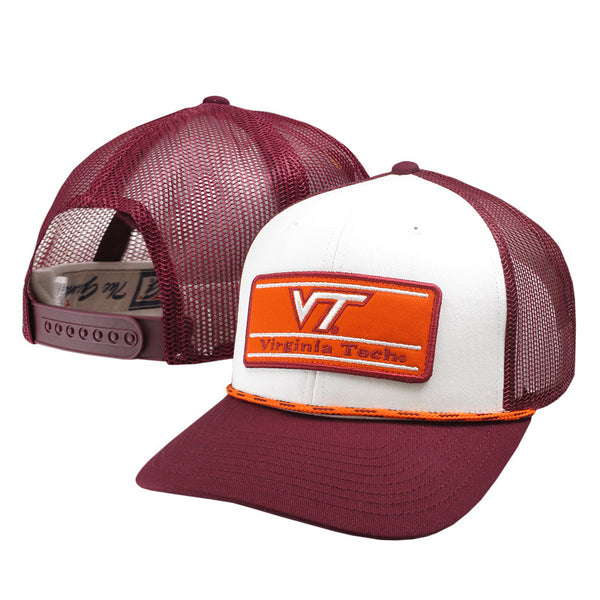Virginia Tech Patch Rope Trucker Hat by The Game – Campus Emporium