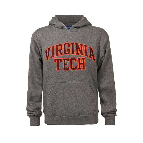 Virginia Tech Embroidered Twill Hooded Sweatshirt: Charcoal by Gear ...