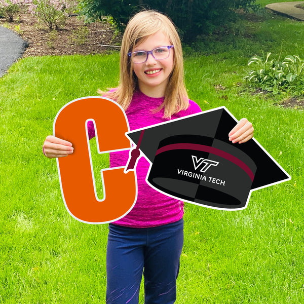 Virginia Tech Graduation Cap Congrats Lawn Sign – Campus Emporium