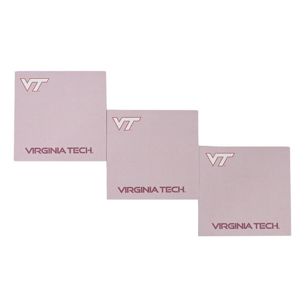 Virginia Tech 3"x3" Adhesive Note Pads: Pack of 3 – Campus Emporium