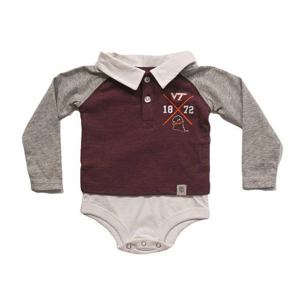 Virginia Tech Baby Pete Rugby One-Piece – Campus Emporium