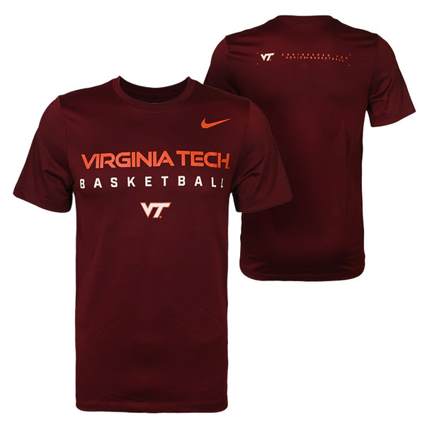 Virginia Tech Dri-FIT Legend Basketball Practice T-Shirt: Maroon by Ni ...