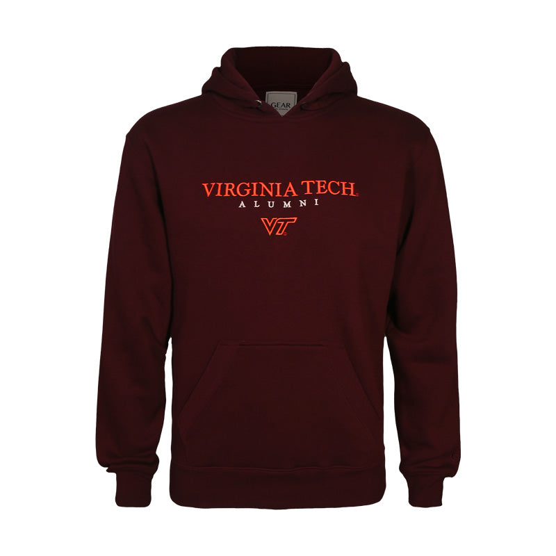Virginia Tech Embroidered Alumni Hooded Sweatshirt: Maroon by Gear ...