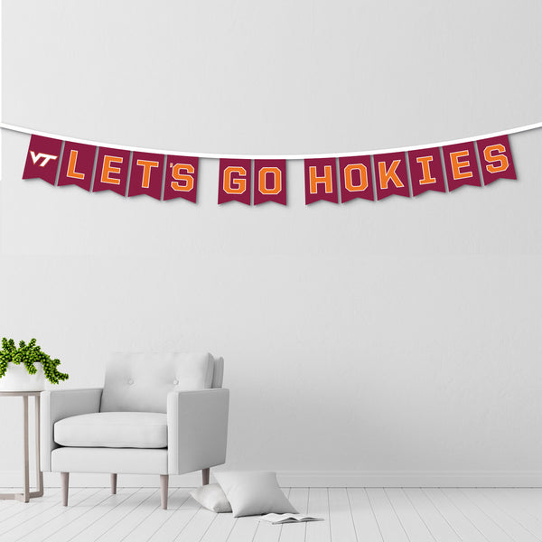 Virginia Tech Let's Go Hokies Banner String – Campus Emporium