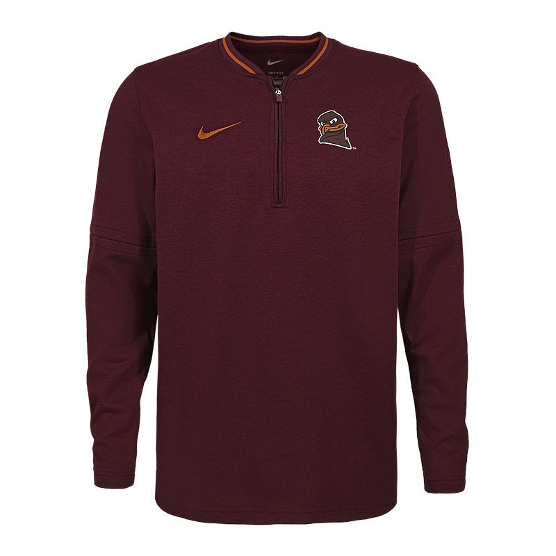Virginia Tech Men's Dri-FIT Coaches Long-Sleeved Top: Maroon by Nike ...