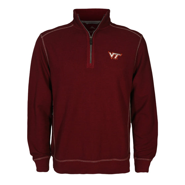 Virginia Tech Men's Montego Bay Half-Zip: Maroon Berry by Tommy Bahama ...