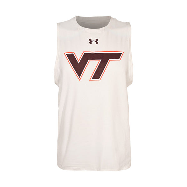 Virginia Tech Men's Tech Stretch Sleeveless Tee: White by Under Armour ...