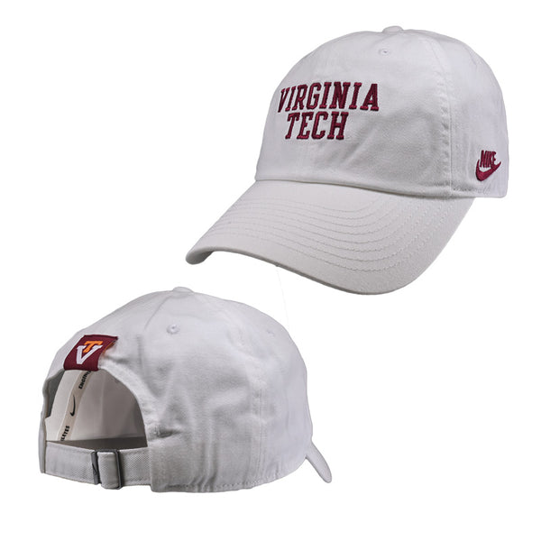Virginia Tech Throwback Logo Fanwear Club Hat: White by Nike – Campus ...