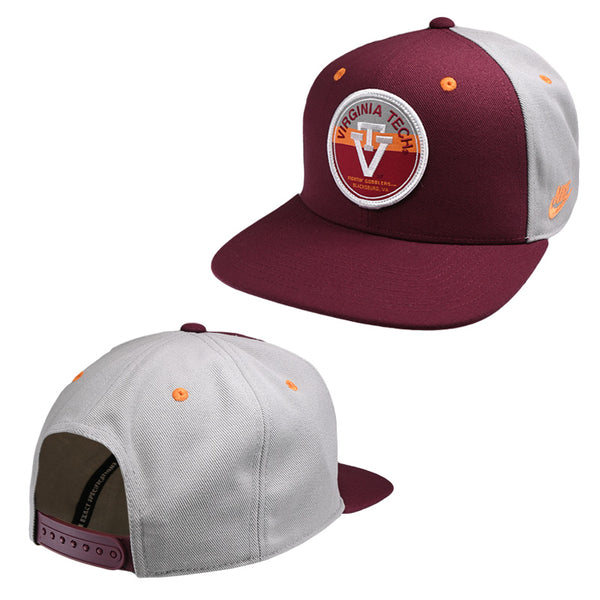 Virginia Tech Vault Logo Circle Patch Snapback Hat by Nike – Campus ...
