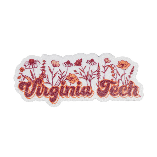 Virginia Tech Wildflowers Rugged Sticker Decal – Campus Emporium