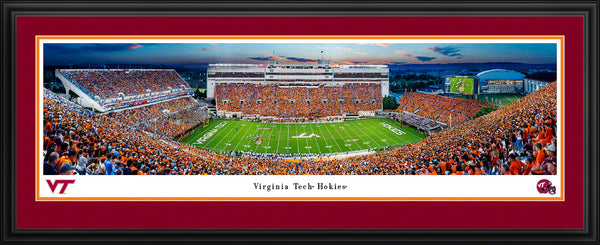 Virginia Tech Lane Stadium 2021 Orange Effect Panoramic Print – Campus ...
