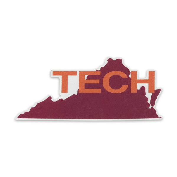 Virginia Tech Vault State Decal – Campus Emporium