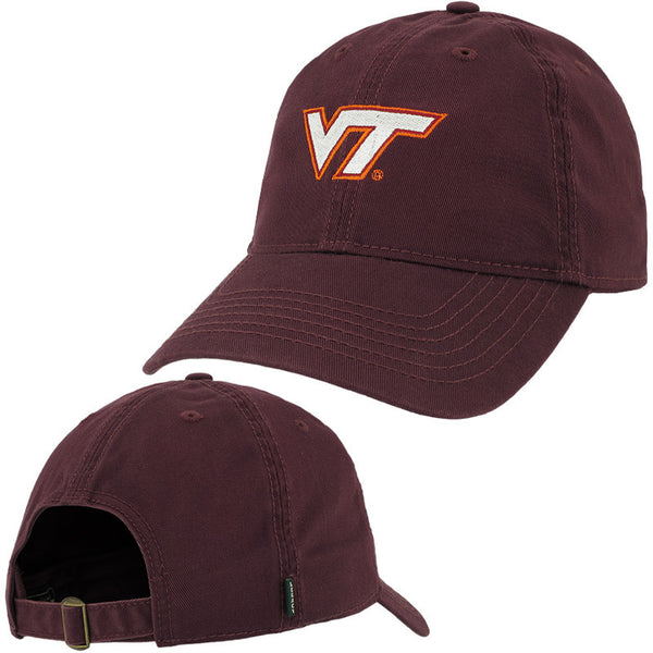 Virginia Tech Logo Hat: Maroon by Legacy – Campus Emporium