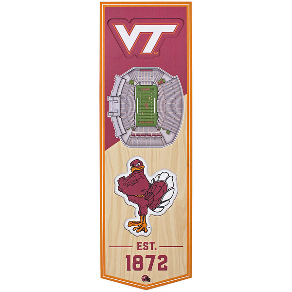 Virginia Tech 3-D Stadium Banner – Campus Emporium