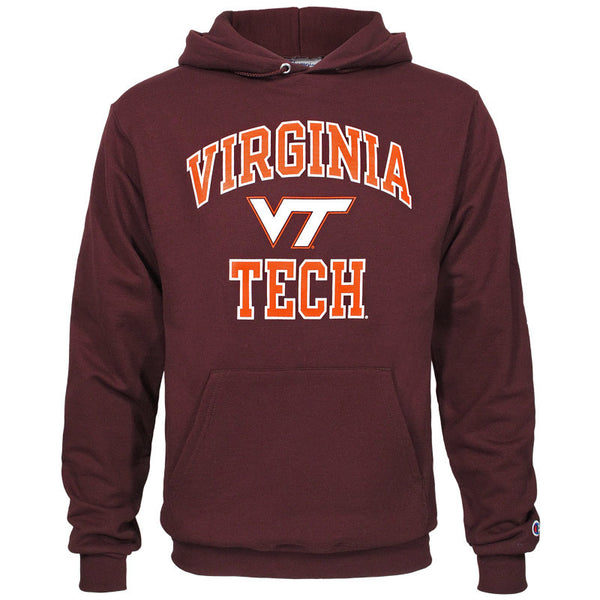 Virginia Tech Basic Hooded Sweatshirt: Maroon by Champion – Campus Emporium