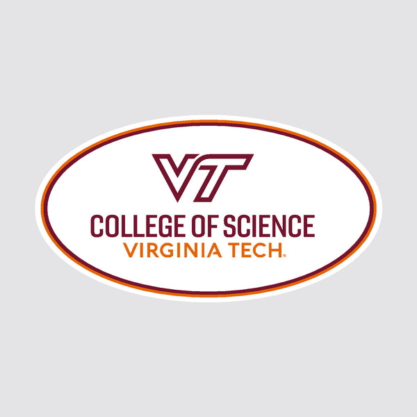 Virginia Tech College of Science Oval Decal – Campus Emporium
