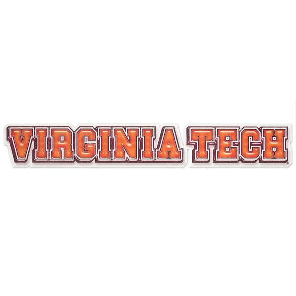 Virginia Tech Bubble Letter Decal – Campus Emporium